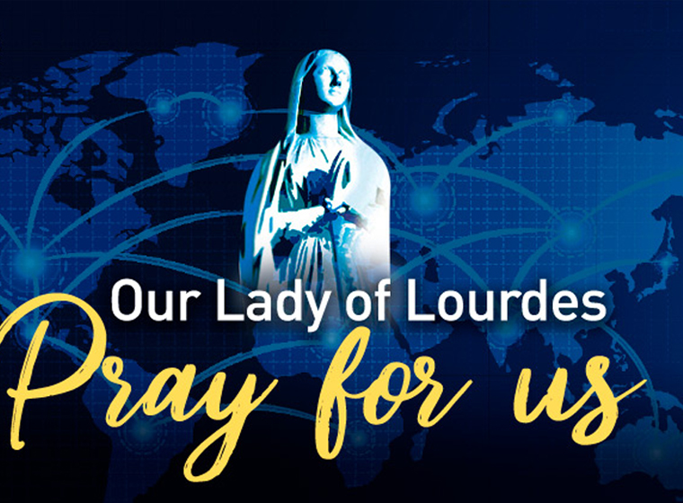 Our Lady Lourdes Prayer Prayer's Card To Our Lady Of Lourdes